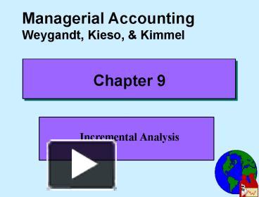 Incremental Analysis presentation | free to view