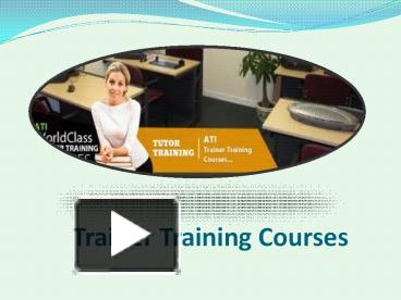 Training The Trainers presentation | free to download