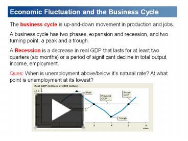 Economic Fluctuation and the Business Cycle presentation | free to download