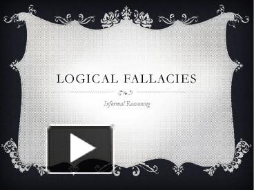 LOGICAL FALLACIES presentation | free to download