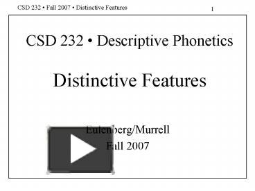 PPT – CSD 232 PowerPoint presentation | free to download - id: 57a0ac-NjRkO