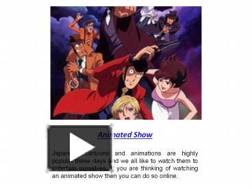 Animated Show presentation | free to download