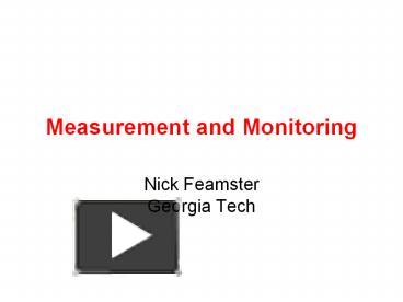 PPT – Measurement and Monitoring PowerPoint presentation | free to ...