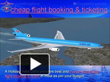PPT – flight booking & ticketing PowerPoint presentation | free to ...