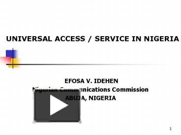 EFOSA V. IDEHEN presentation | free to view