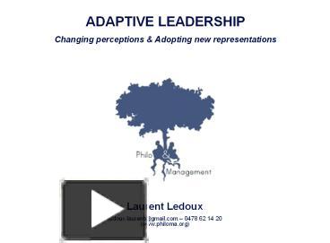 ADAPTIVE LEADERSHIP presentation | free to download
