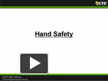 Hand Safety presentation | free to download