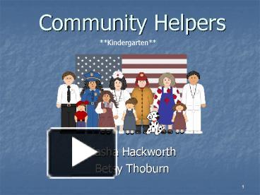 Community Helpers presentation | free to view