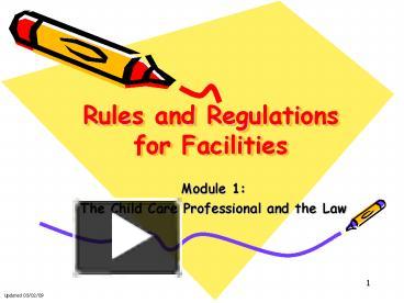 PPT – Rules and Regulations for Facilities PowerPoint presentation ...