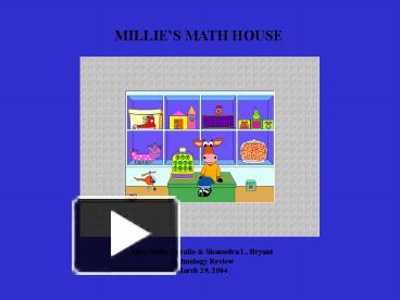 MILLIES MATH HOUSE presentation | free to view