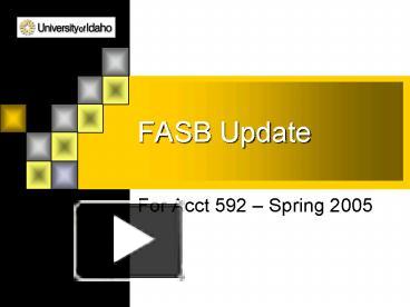 FASB Update presentation | free to download