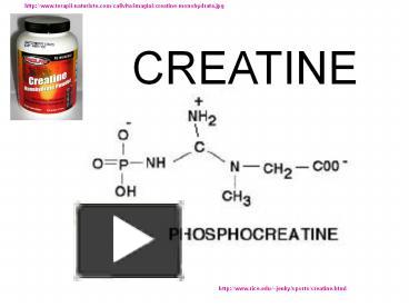 CREATINE presentation | free to download
