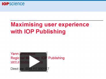 PPT – IoPP on-screen PowerPoint slides PowerPoint presentation | free ...