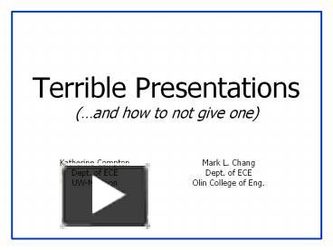 Terrible Presentations ( presentation | free to download