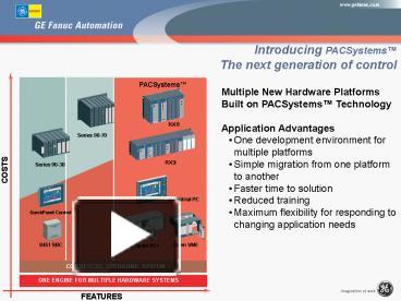 Introducing PACSystems The next generation of control presentation ...