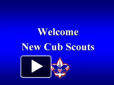 New Cub Scouts presentation | free to view