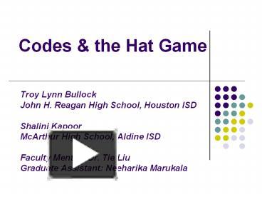 PPT – Codes PowerPoint presentation | free to download - id: 58f469-OWNlN