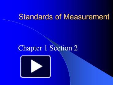 PPT – Standards of Measurement PowerPoint presentation | free to view ...