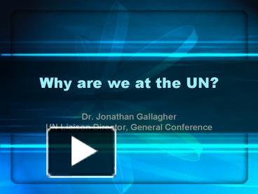 Dr' Jonathan Gallagher presentation | free to view