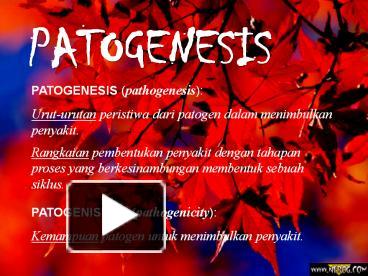 PATOGENESIS presentation | free to download
