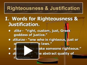 Righteousness presentation | free to download