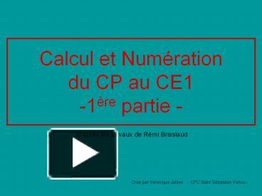 PPT – Calcul et Num PowerPoint presentation | free to view - id: 594f33 ...