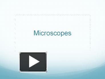 Microscopes presentation | free to download