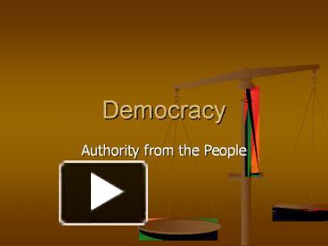 Democracy presentation | free to download