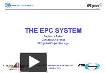 PPT – THE EPC SYSTEM PowerPoint presentation | free to download - id ...