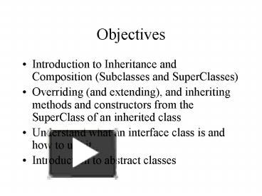 PPT – Objectives PowerPoint presentation | free to download - id: 598ce ...