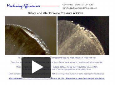 PPT – Before and after Extreme Pressure Additive PowerPoint ...