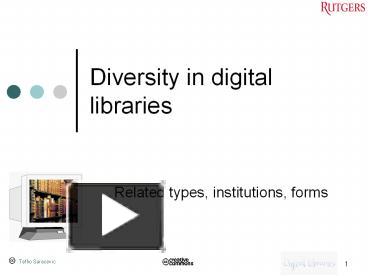 PPT – Diversity in digital libraries PowerPoint presentation | free to ...