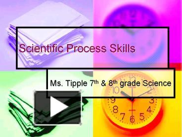 Scientific Process Skills presentation | free to download