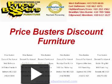 PPT – Price Busters Discount Furniture PowerPoint presentation | free ...
