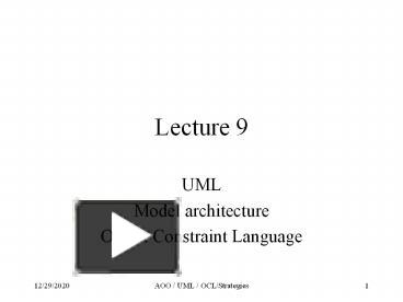 PPT – UML PowerPoint presentation | free to download - id: 59d5c9-NTQ5M