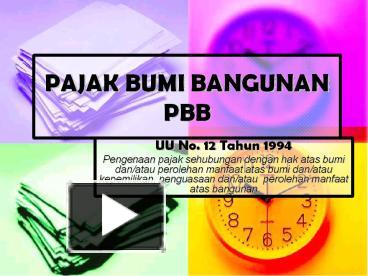 PAJAK BUMI BANGUNAN PBB presentation | free to download