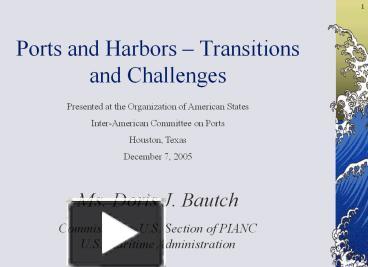 Ports and Harbors presentation | free to download