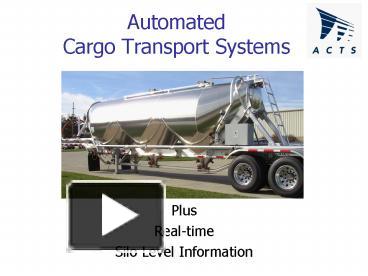 PPT – Automated Cargo Transport Systems PowerPoint presentation | free ...