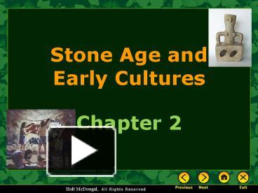 Stone Age and Early Cultures presentation | free to view
