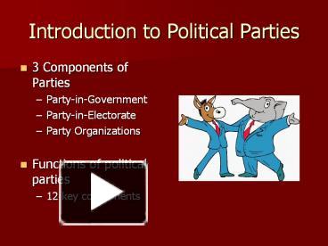 PPT – Introduction to Political Parties PowerPoint presentation | free ...