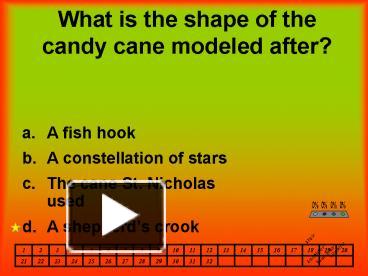 What is the shape of the candy cane modeled after presentation | free ...