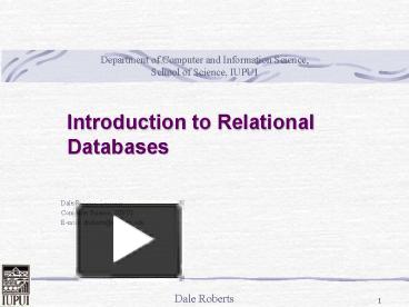 PPT – Department of Computer and Information Science, School of Science ...