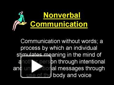 Nonverbal Communication presentation | free to download