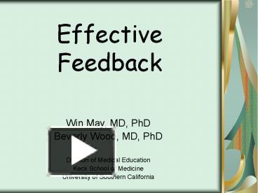 Effective Feedback presentation | free to download
