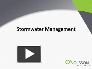 PPT – Stormwater Management PowerPoint presentation | free to view - id ...