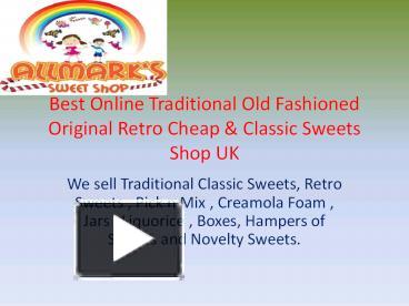 PPT – Best Online Sweet Shop PowerPoint presentation | free to download ...