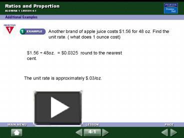 Ratios and Proportion presentation | free to view