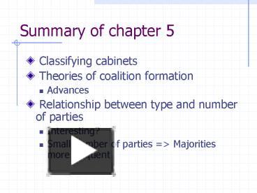 PPT – Summary of chapter 5 PowerPoint presentation | free to view - id ...