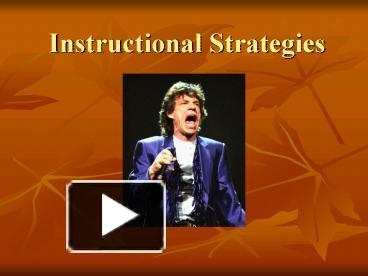 PPT – Instructional Strategies PowerPoint presentation | free to ...