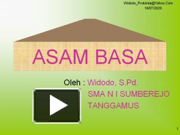 PPT – ASAM BASA PowerPoint presentation | free to download - id: 5b5fdb ...